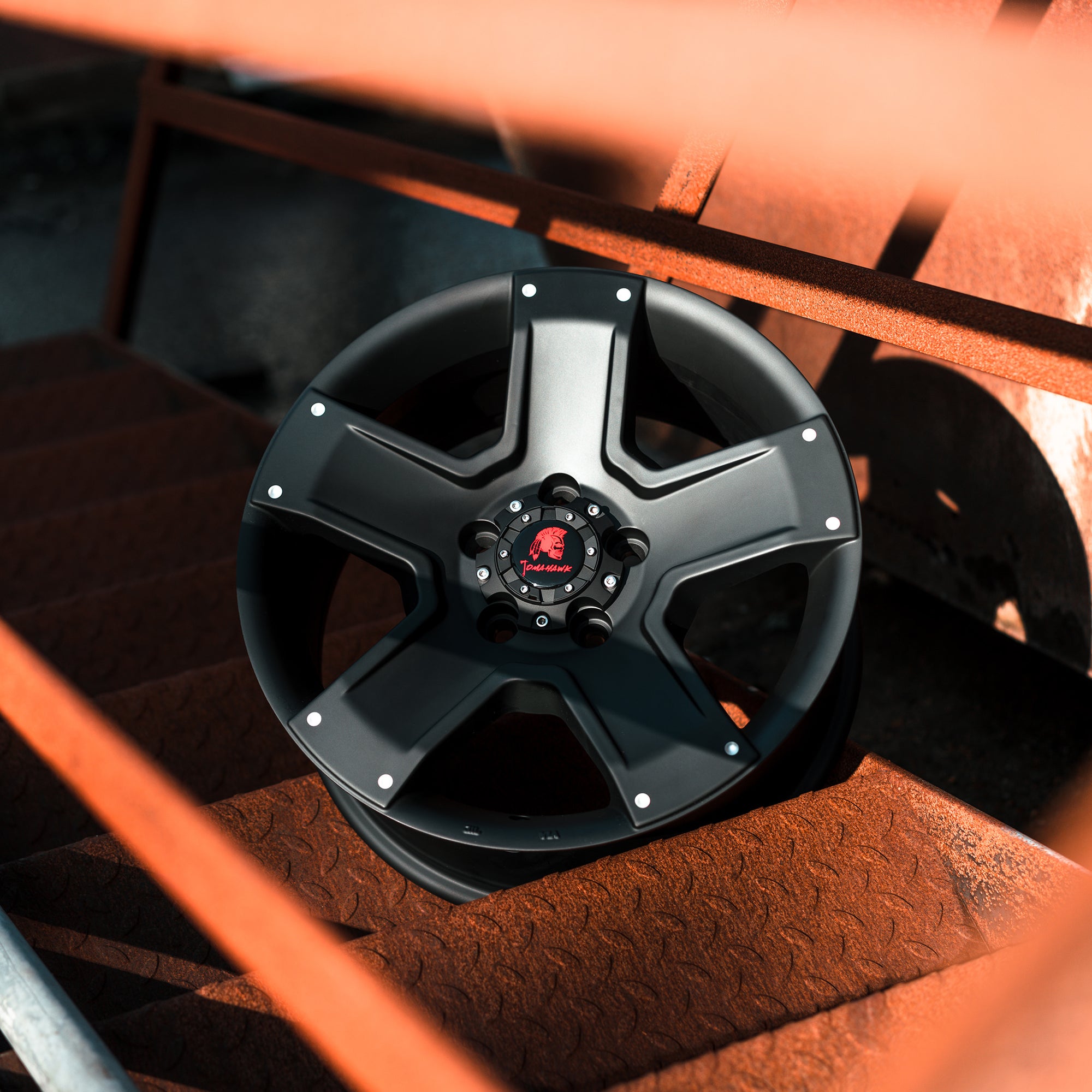 Set of 4 Tomahawk Outlaw alloy wheels, with or without tyres - South ...